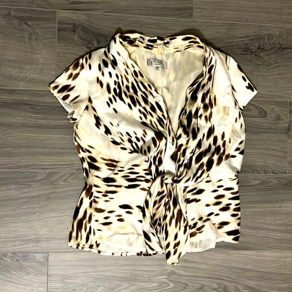 Kasper | Tops | Kasper Short Sleeve Fully Lined Top For Women Size Pm ...